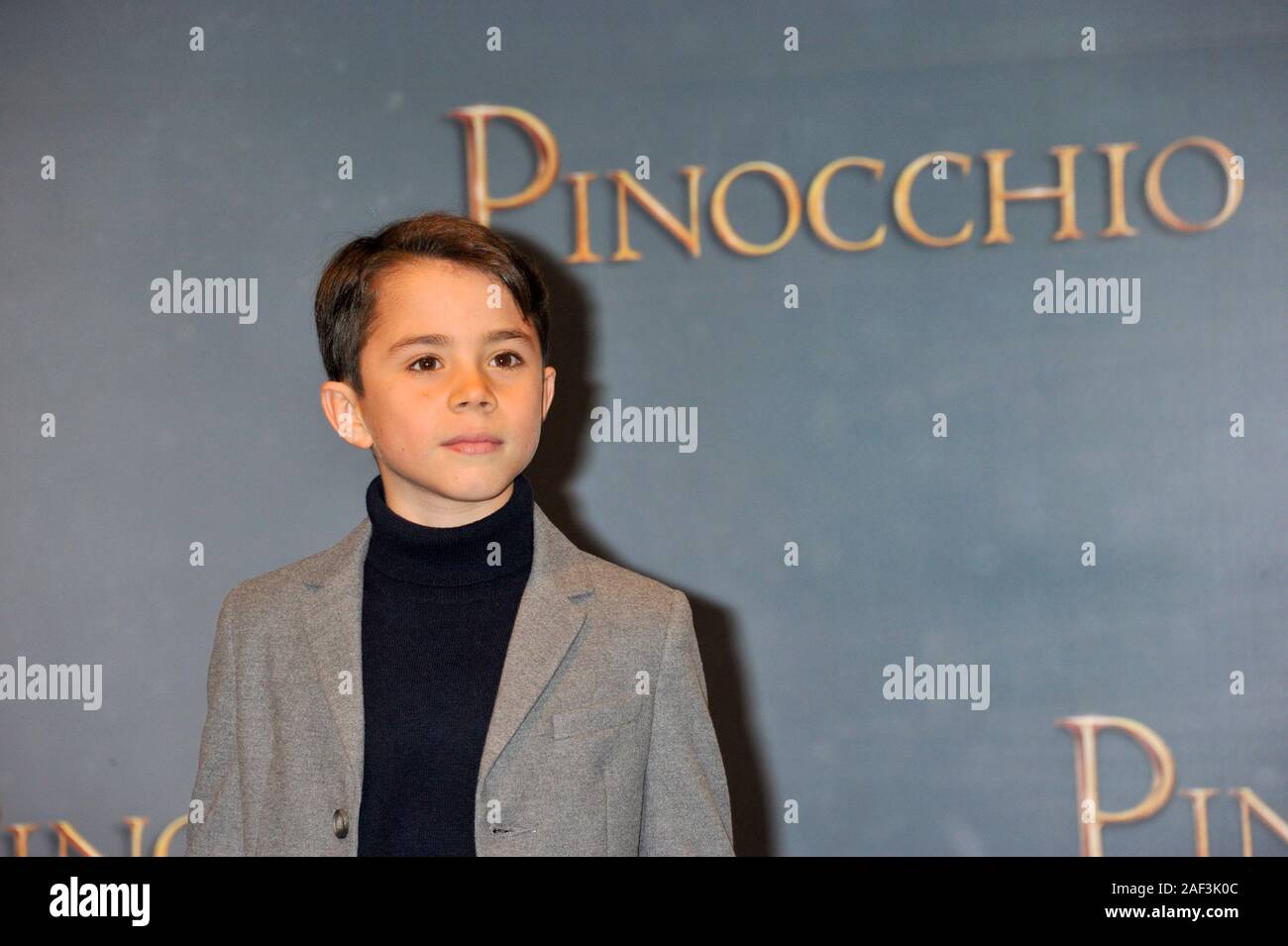 Roma, Italy. 12th Dec, 2019. Roma, Photocall del film Pinocchio ...