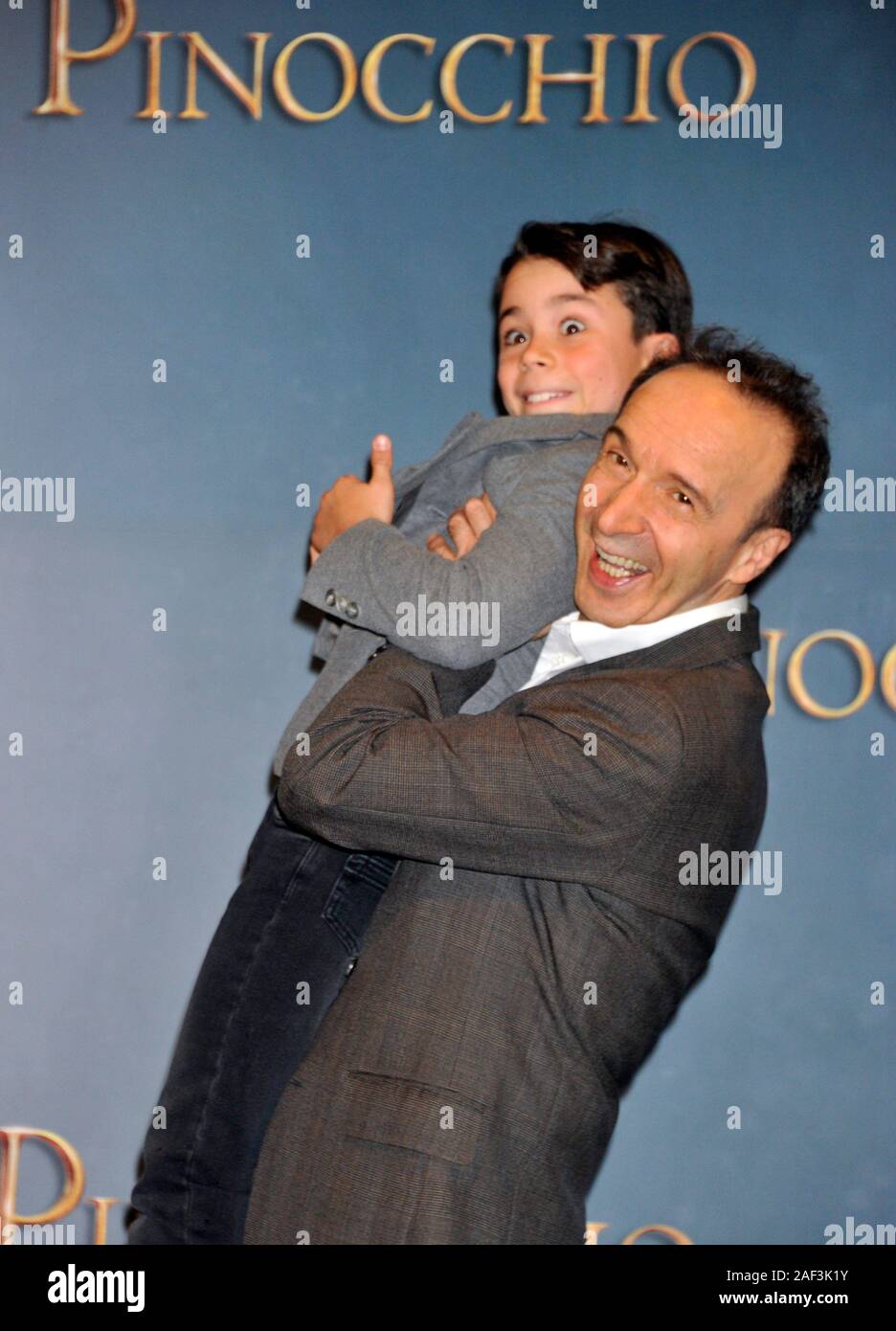 Roma, Italy. 12th Dec, 2019. Roma, Photocall del film Pinocchio ...