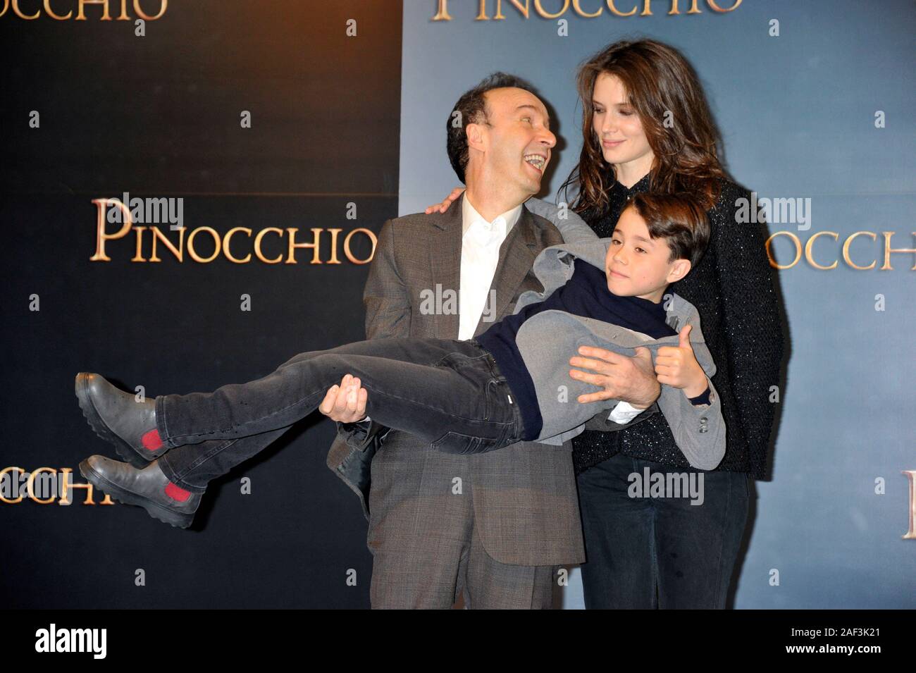 Roma, Italy. 12th Dec, 2019. Roma, Photocall del film Pinocchio ...