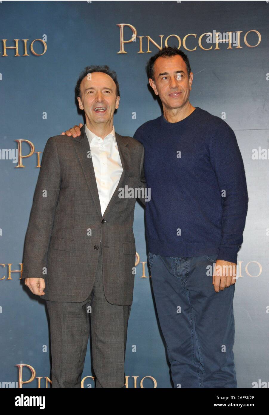 Roma, Italy. 12th Dec, 2019. Roma, Photocall del film Pinocchio ...
