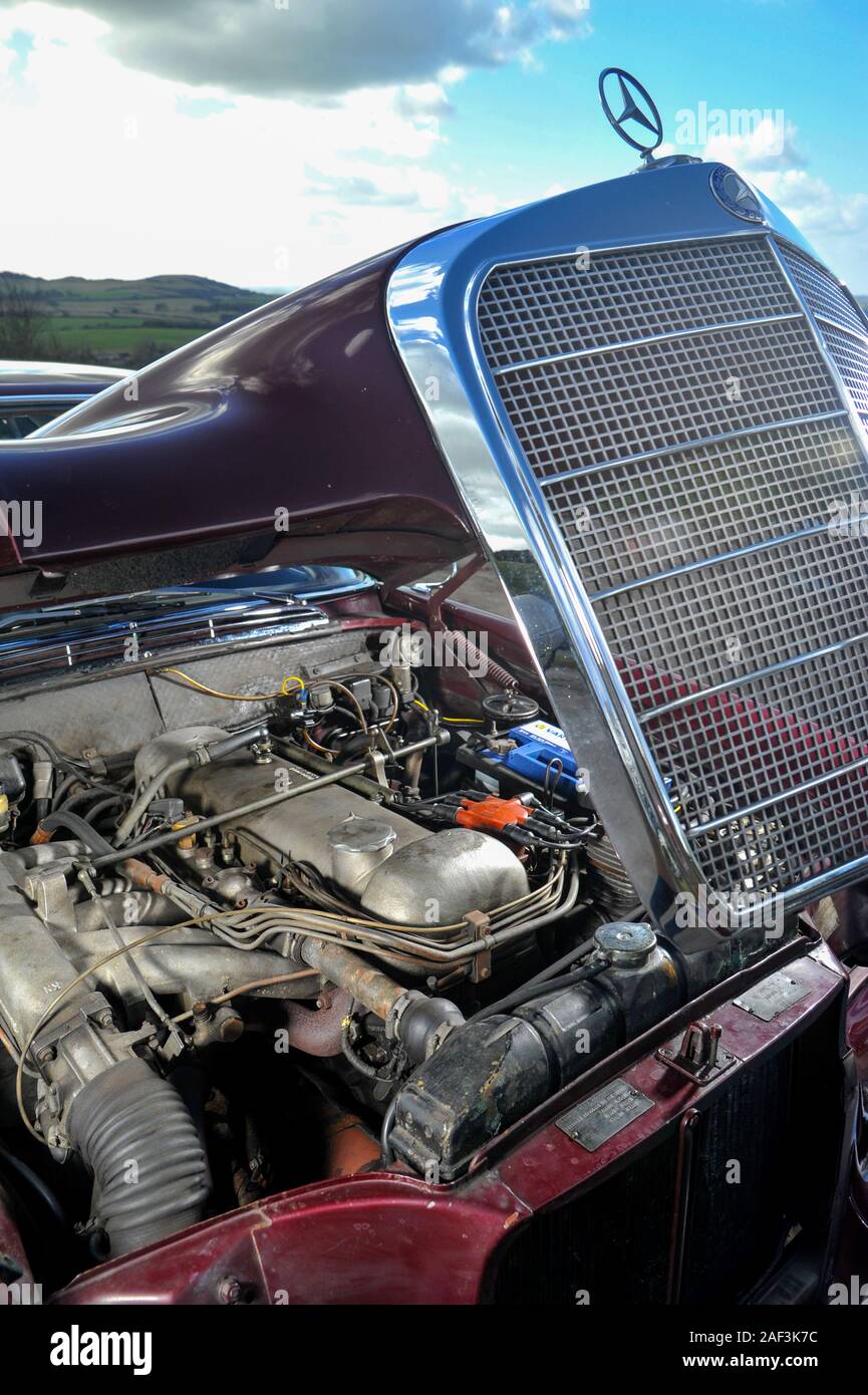 1964 Mercedes W111 300SE classic German luxury pillarless Coupe Stock ...