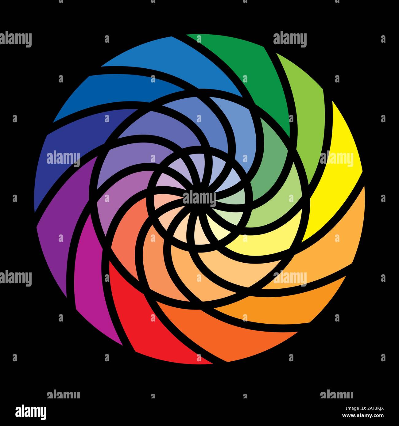 Color wheel or color circle with twelve colors Stock Vector Image & Art ...