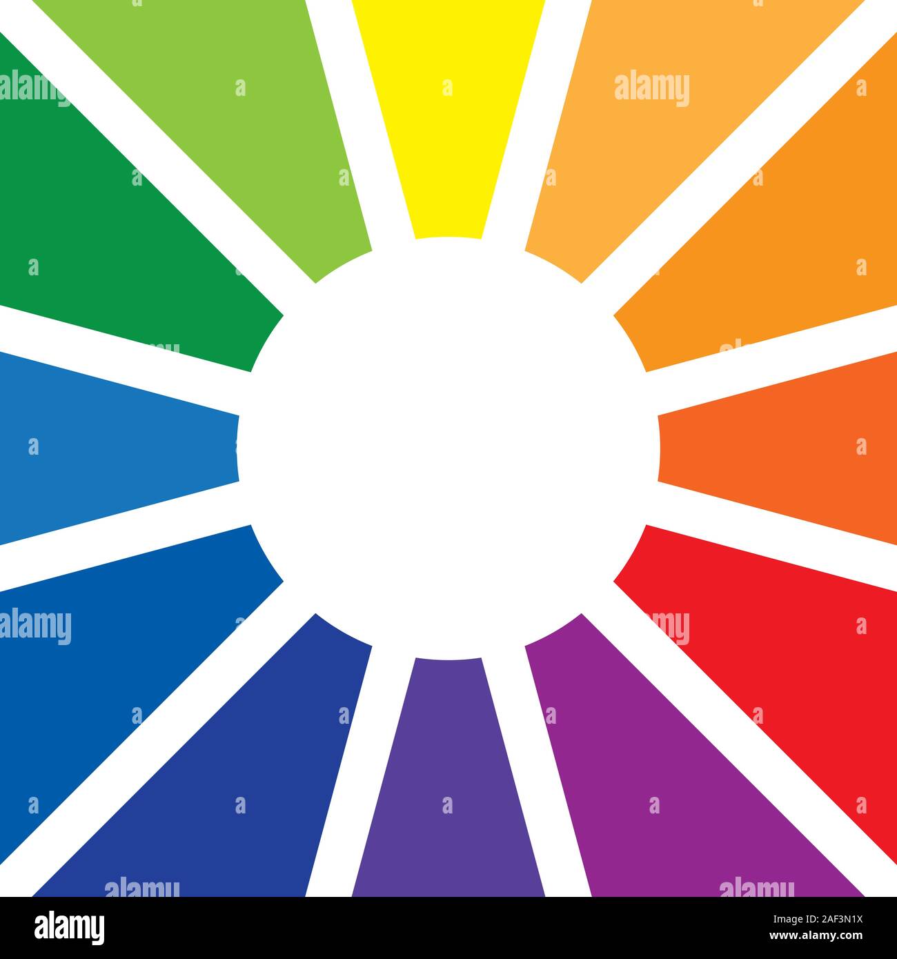 Color wheel or color circle with twelve colors Stock Vector Image & Art ...