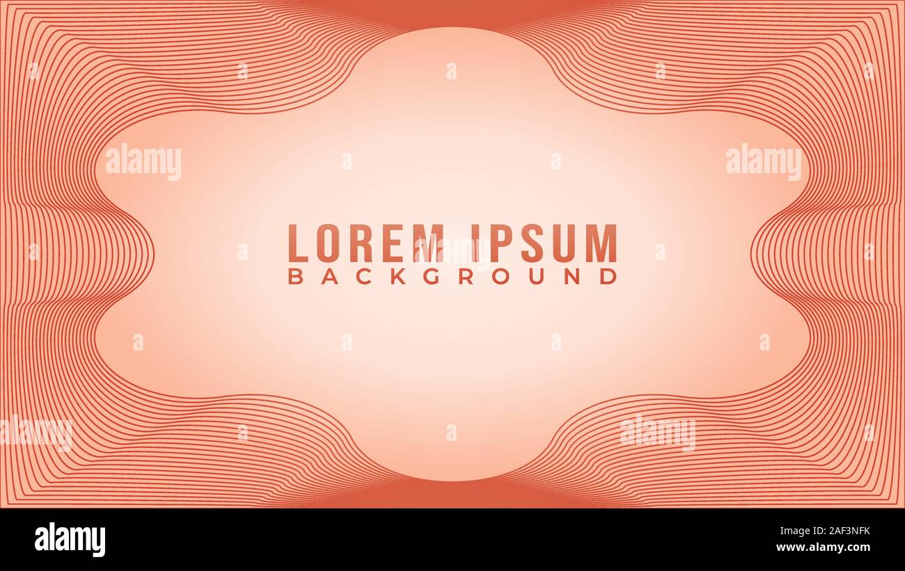 Wave Frame Design Concept, Abstract Wave Line Background Design Vector ...