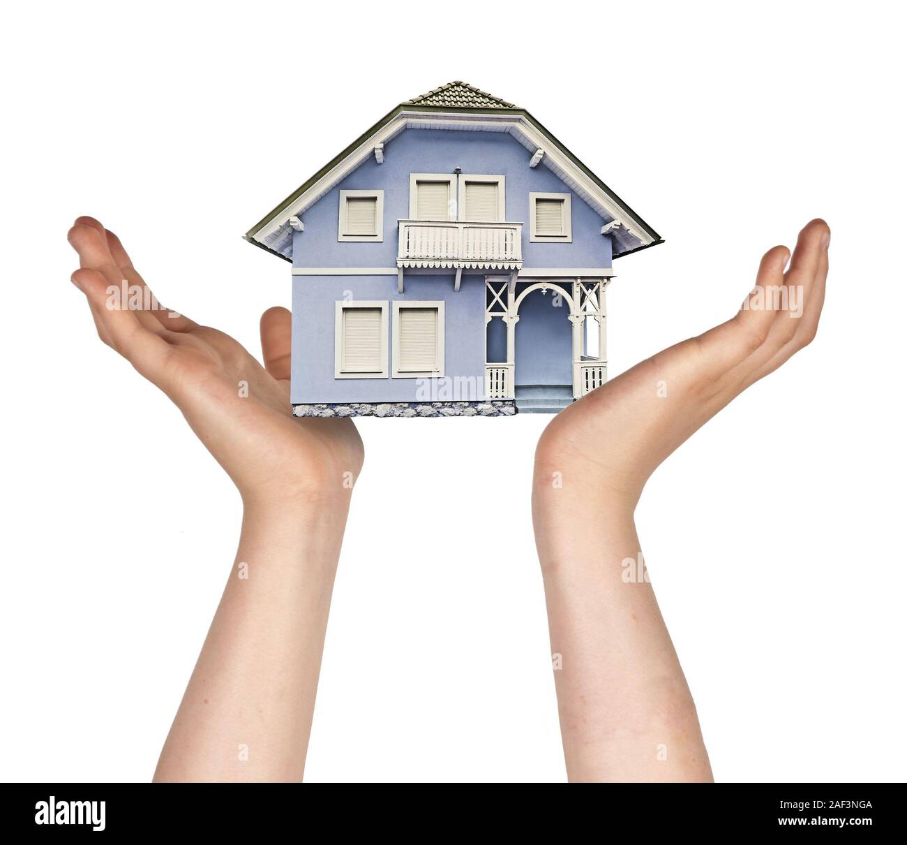 Gift of house Stock Photo - Alamy