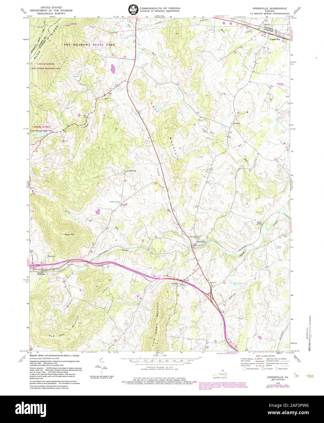 VA Upperville 187032 1970 24000 Stock Photo - Alamy