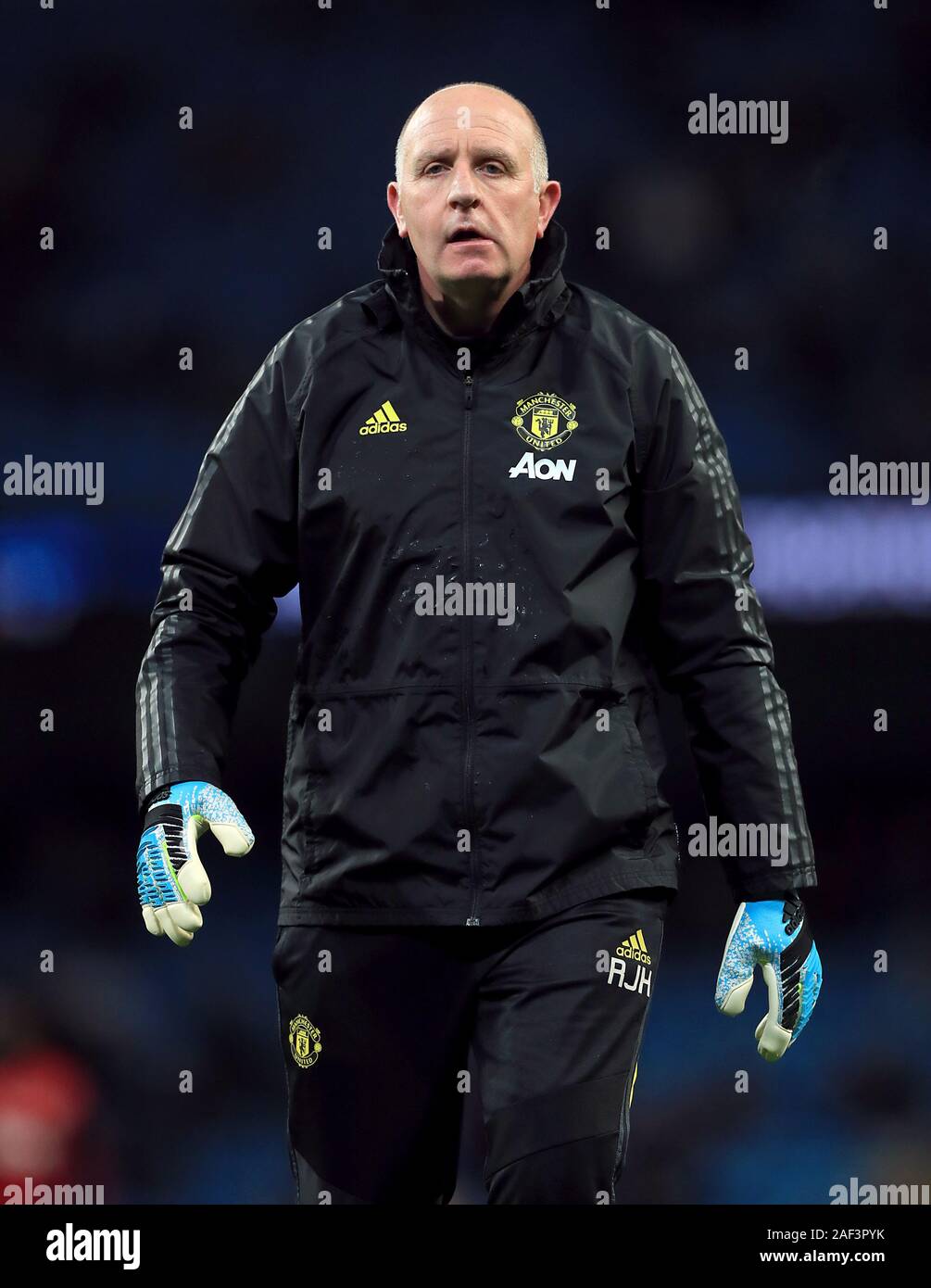 Manchester United senior goalkeeper coach Richard Hartis before the ...