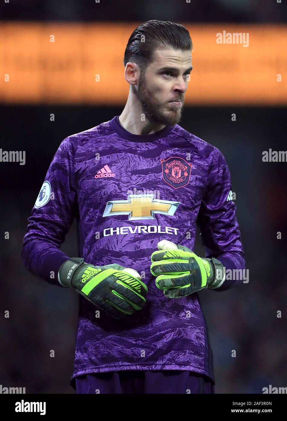 Manchester United goalkeeper David de Gea during the Premier League ...