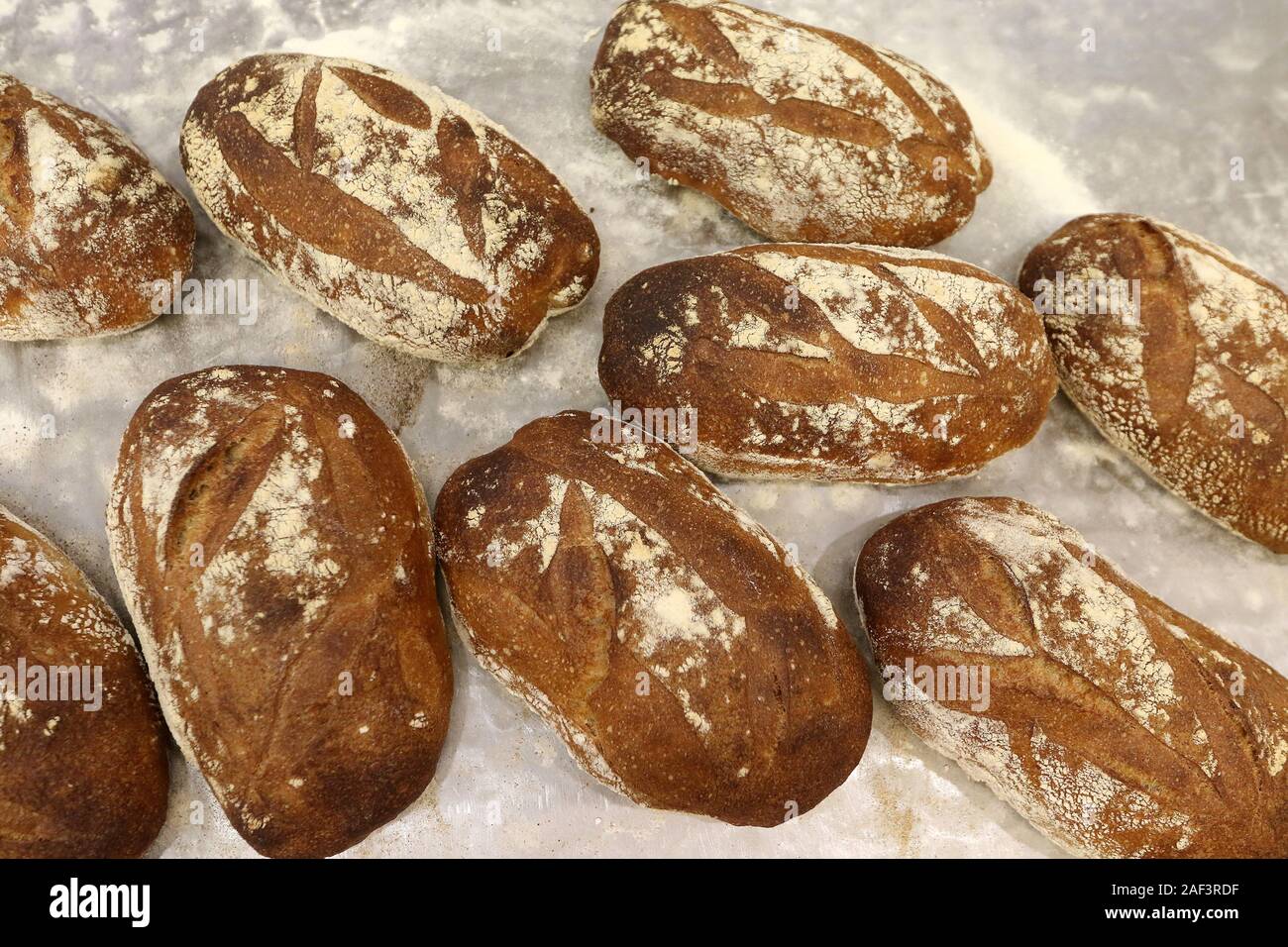 Freshly baked homemade bread. Image of some tasty Home-made bakery ...