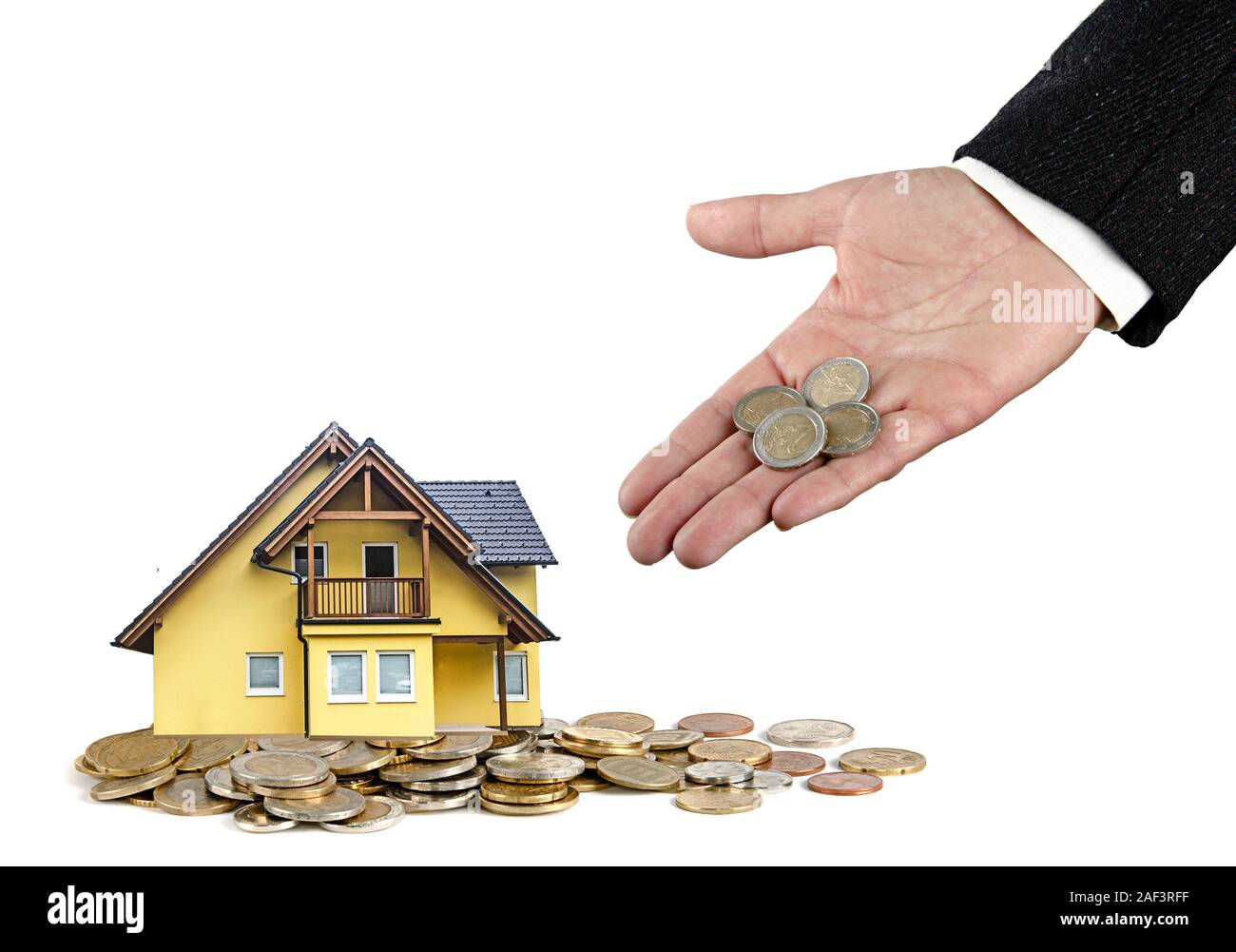 House and money Stock Photo - Alamy