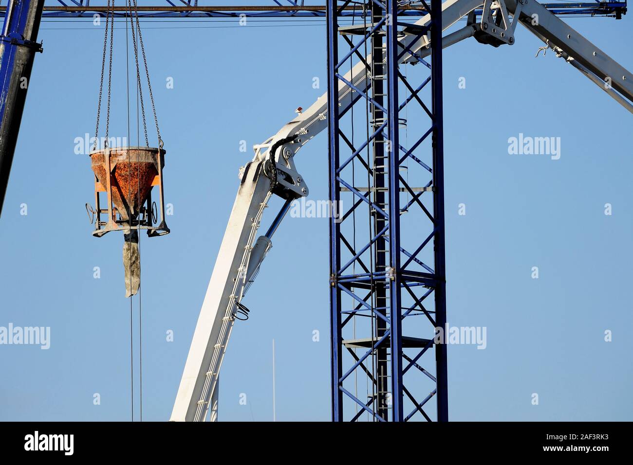 crane, construction, construction, job, high, dangerously, life, human ...