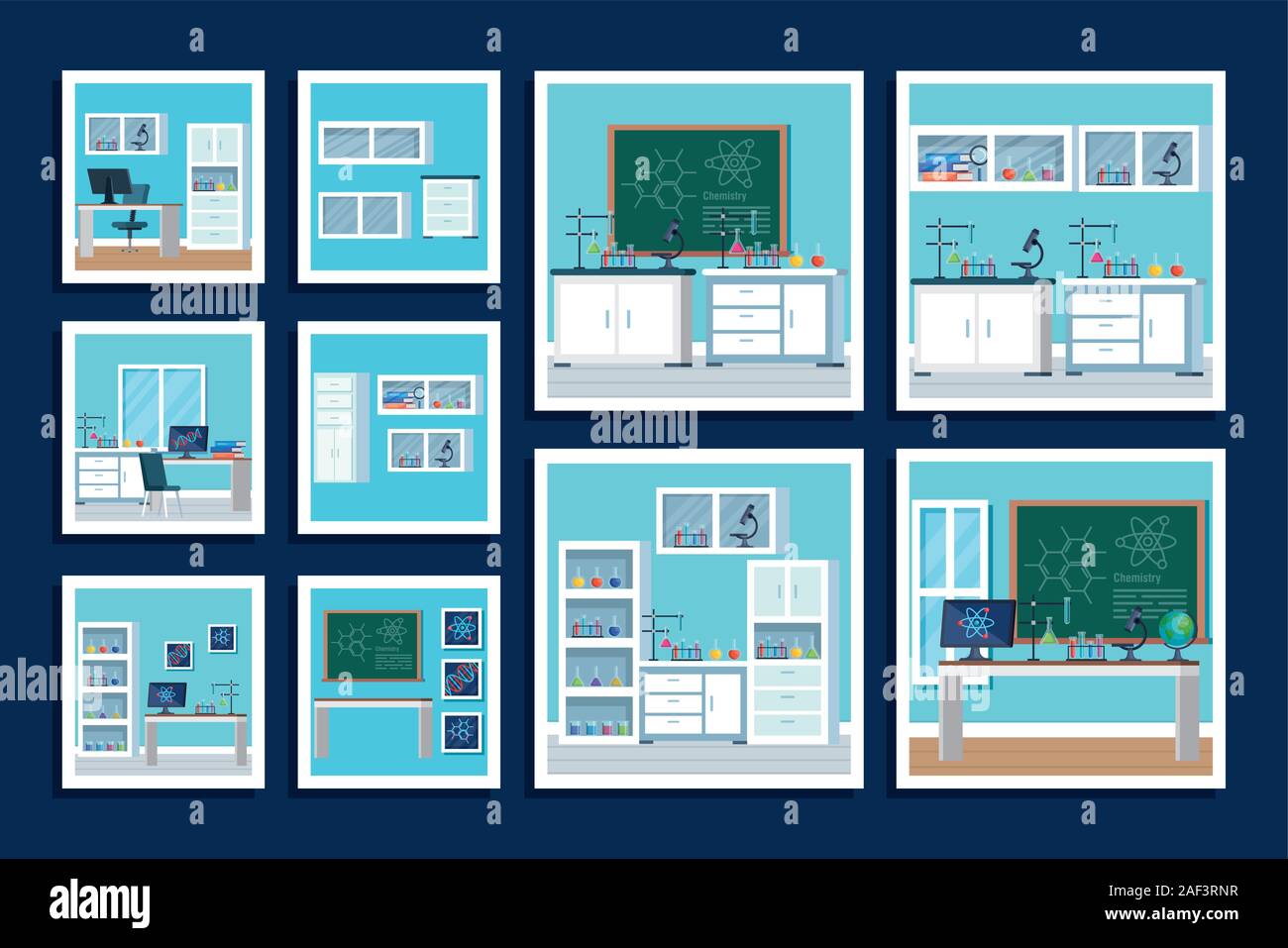 Laboratory scenes Stock Vector Images - Alamy
