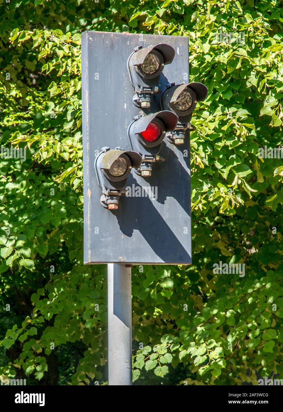 Train stop red signal hi-res stock photography and images - Alamy
