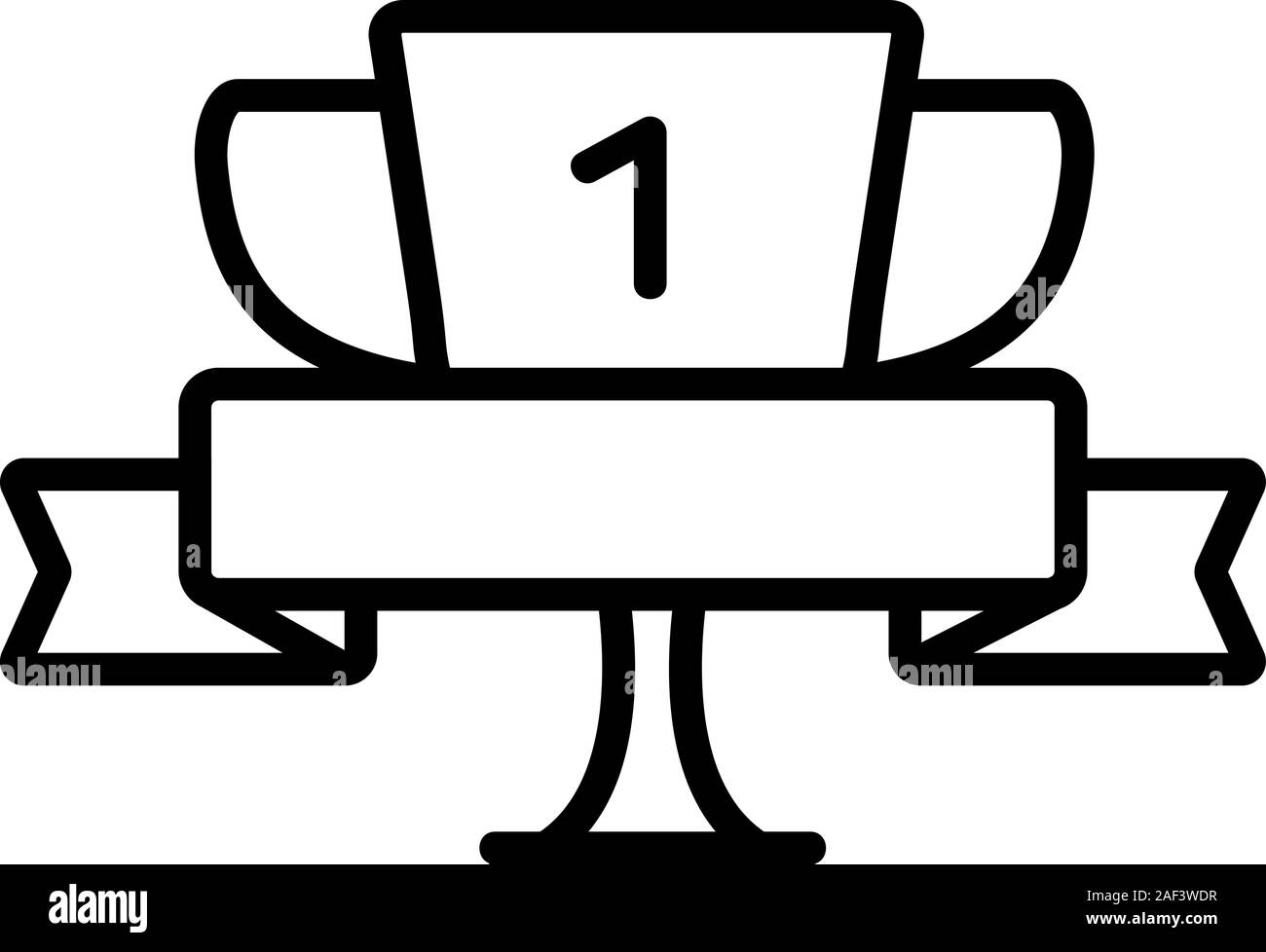 Sports Cup icon vector. Isolated contour symbol illustration Stock ...