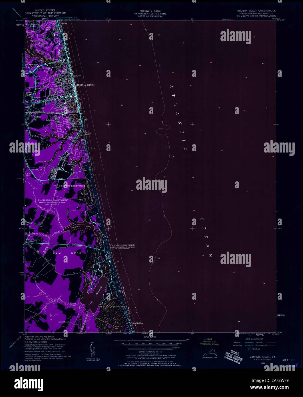 Virginia beach va map hi-res stock photography and images - Alamy