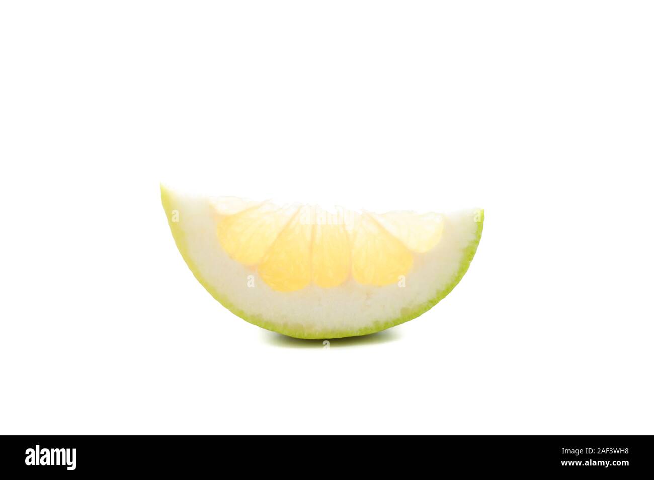 Juicy ripe pomelo slice isolated on white background Stock Photo - Alamy