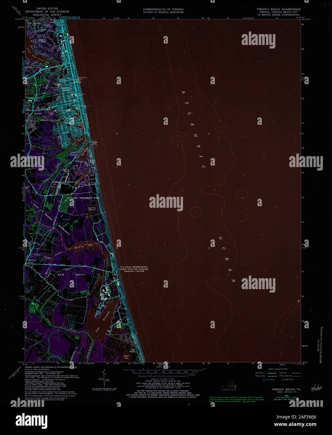 Virginia beach va map hi-res stock photography and images - Alamy