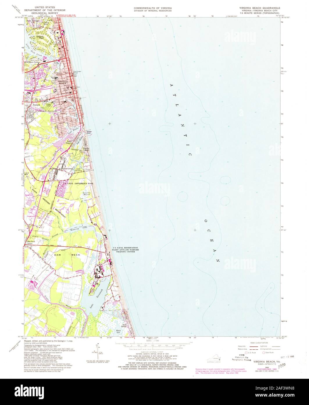 Virginia beach va map hi-res stock photography and images - Alamy