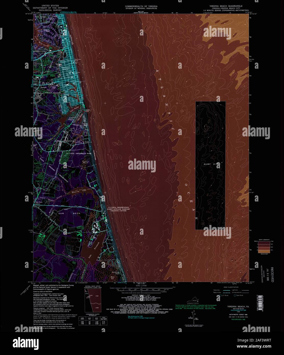 Virginia beach va map hi-res stock photography and images - Alamy