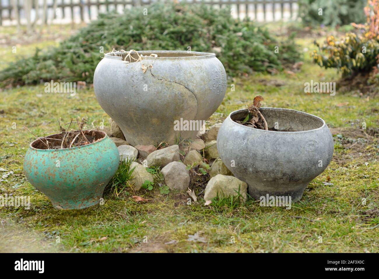 Old pitched pitcher like scenery in the garden. 2019 Stock Photo - Alamy