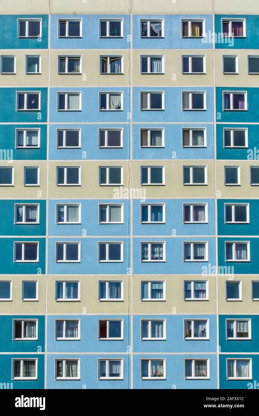 Huge block of flats in a socially deprived neighborhood of a city Stock ...