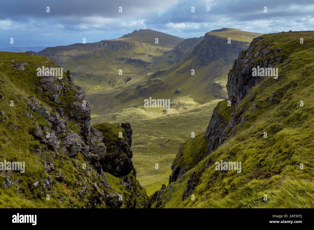 View from Trotternish Ridge, Isle of Skye, Scotland - dramatic clouds ...
