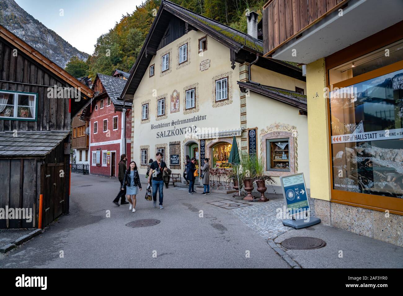 Hallstatt, Austria - Town streets Stock Photo - Alamy