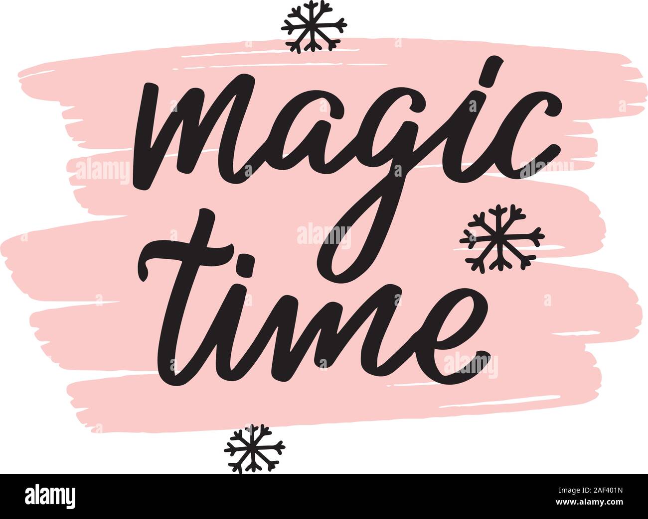 Vector calligraphy illustration isolated on white background Stock ...