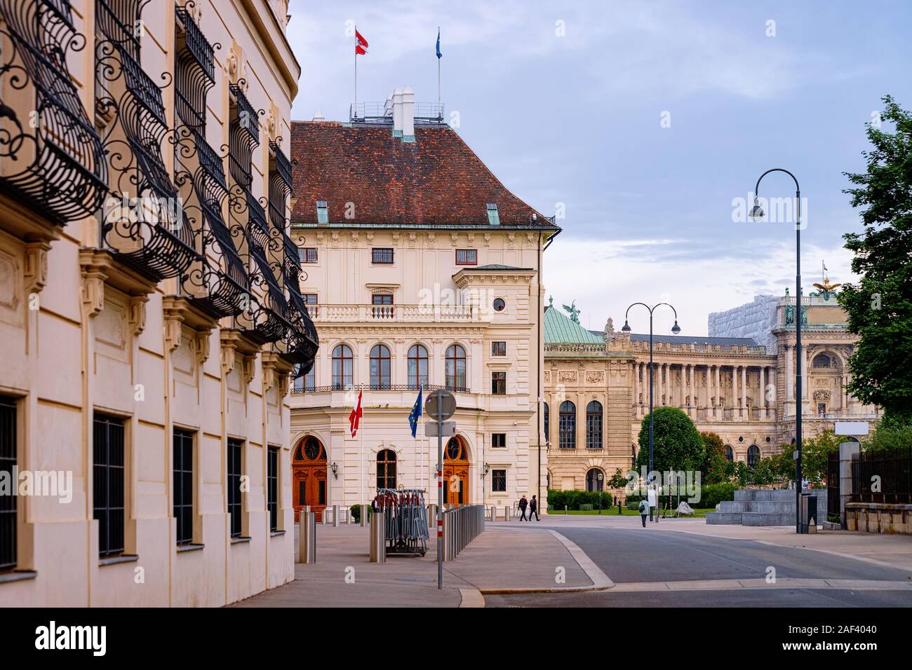 Austrian Federal Chancellery Bundeskanzleramt in Vienna of Austria ...