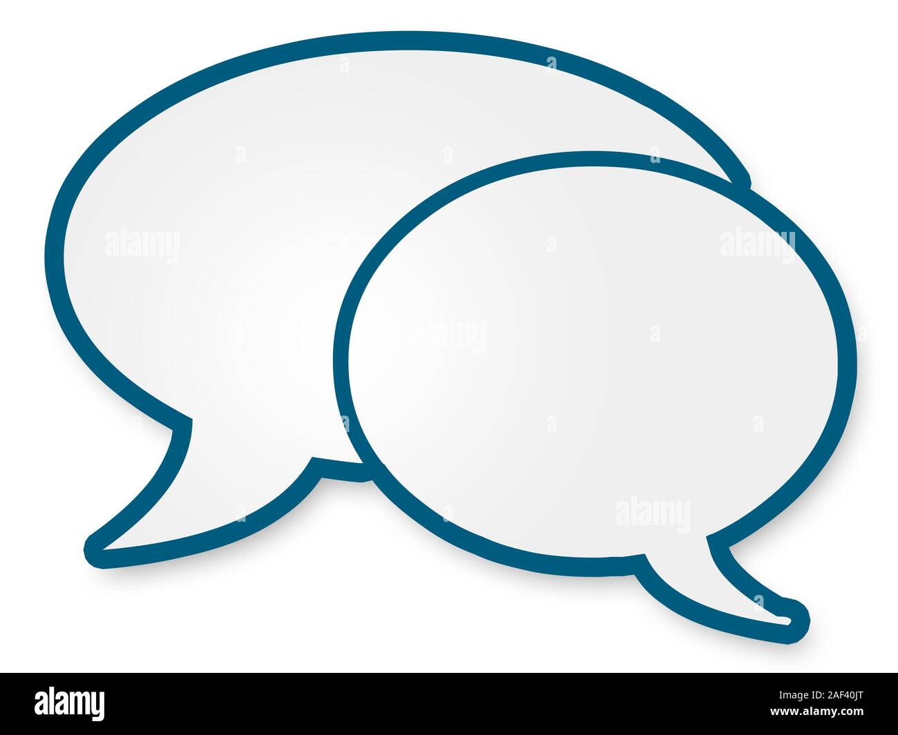 Chat bubble symbol icon Cut Out Stock Images & Pictures - Alamy