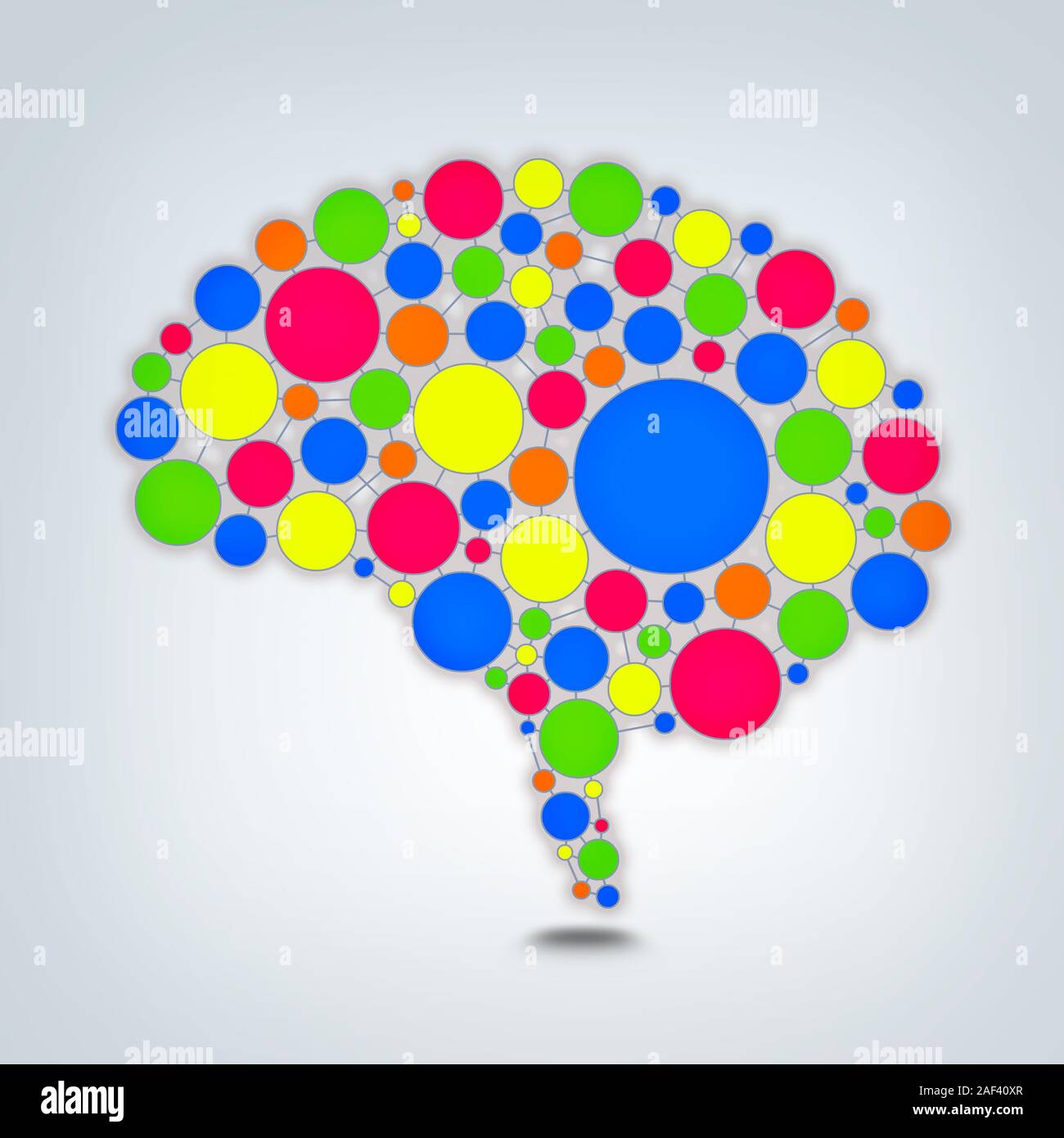 Beautiful colorful human brain hi-res stock photography and images - Alamy