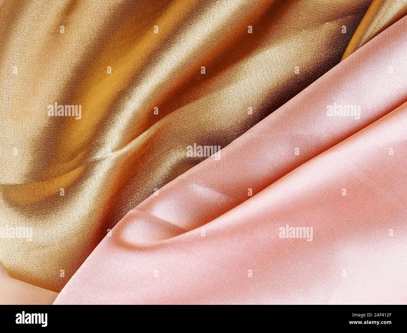colorful fabric silk stack background. fabric swatches stacked in big ...