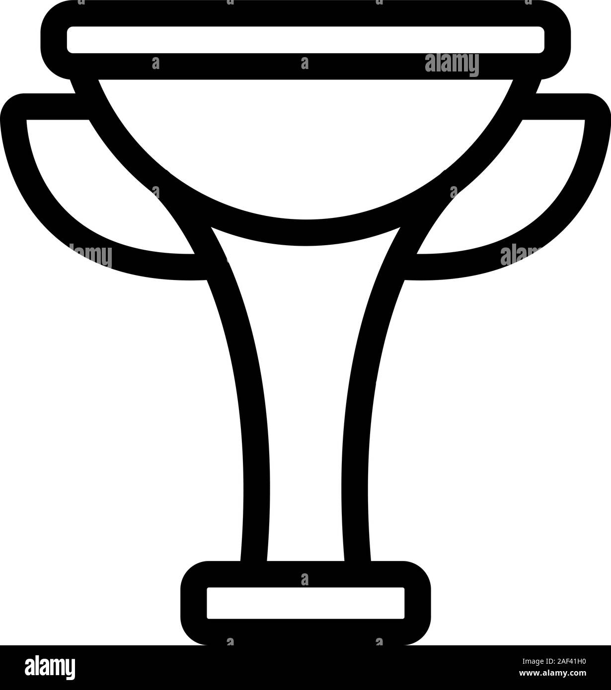 Sports Cup icon vector. Isolated contour symbol illustration Stock ...