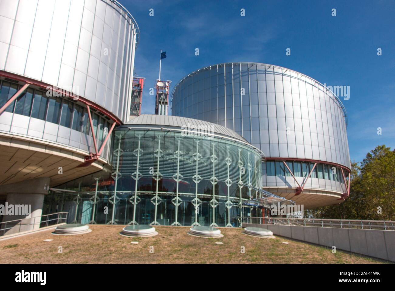 Buildings of European court of human rights, Strasbourg, France Stock ...
