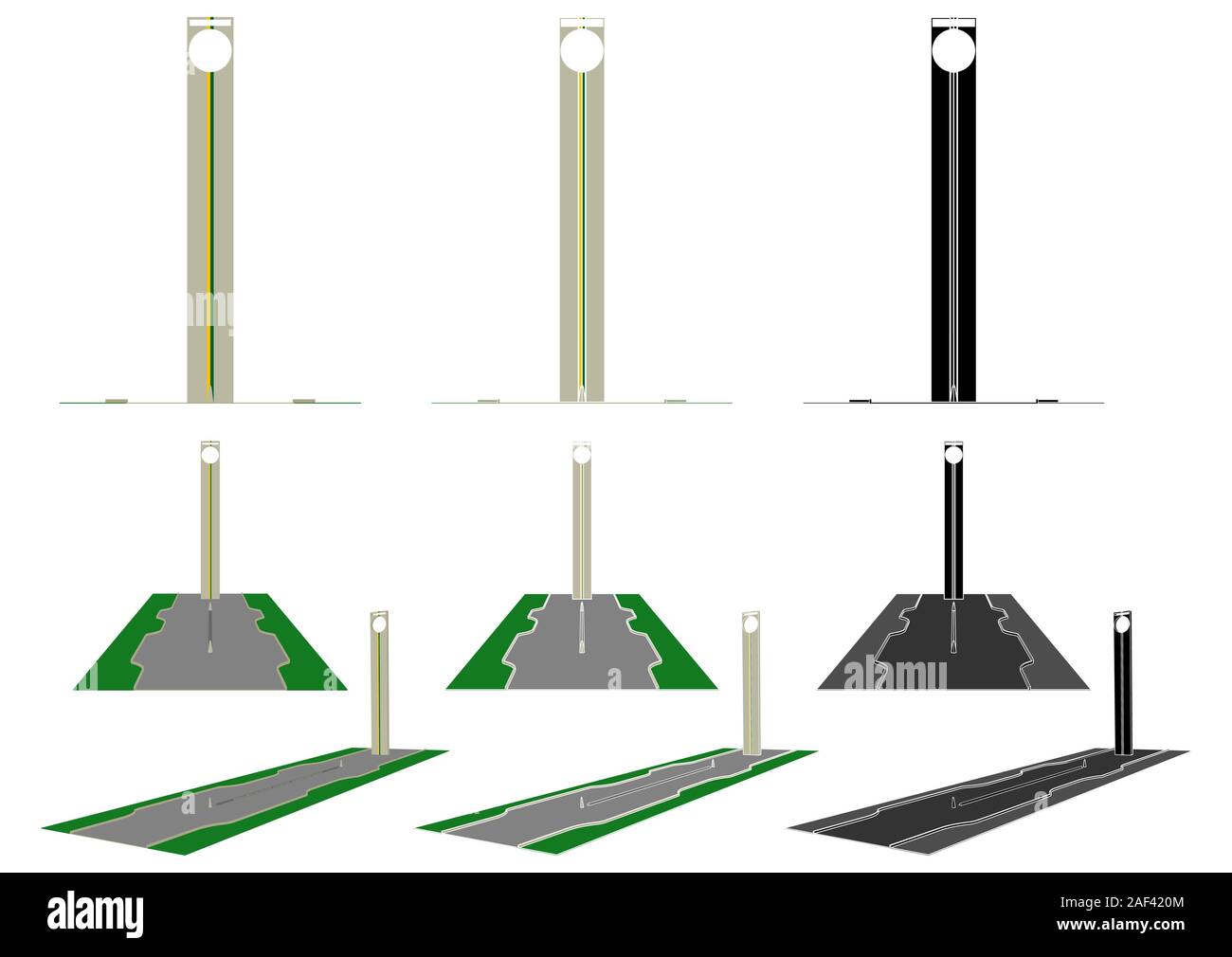The equator monument Stock Vector Images - Alamy