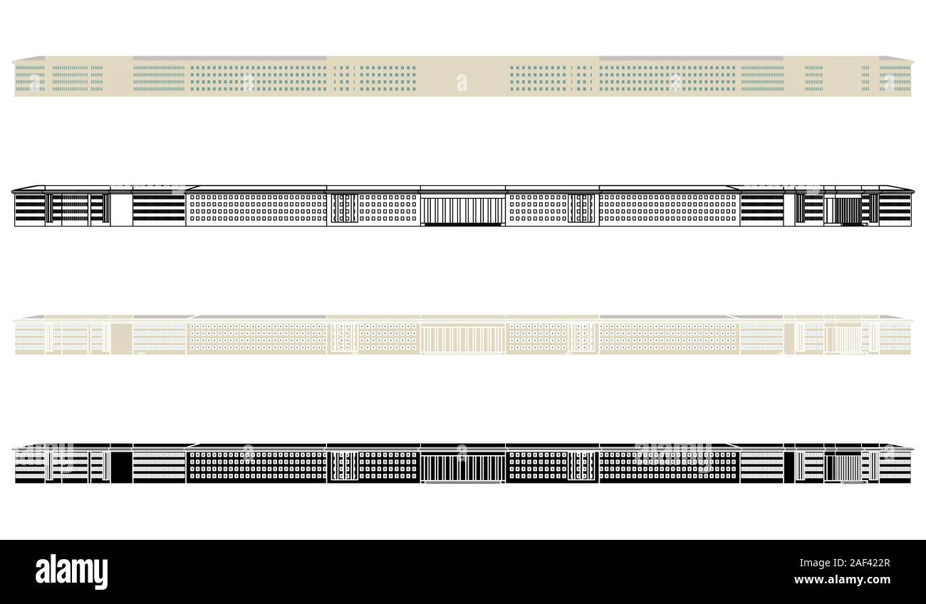 Pentagon building Stock Vector Images - Alamy