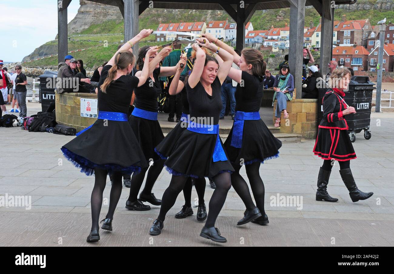 Women's Rapper sword team, 'The Tower Ravens' with their forman ...