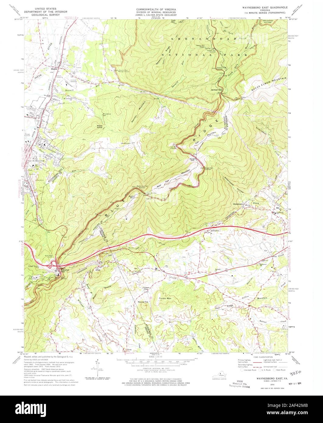 Waynesboro map Cut Out Stock Images & Pictures - Alamy