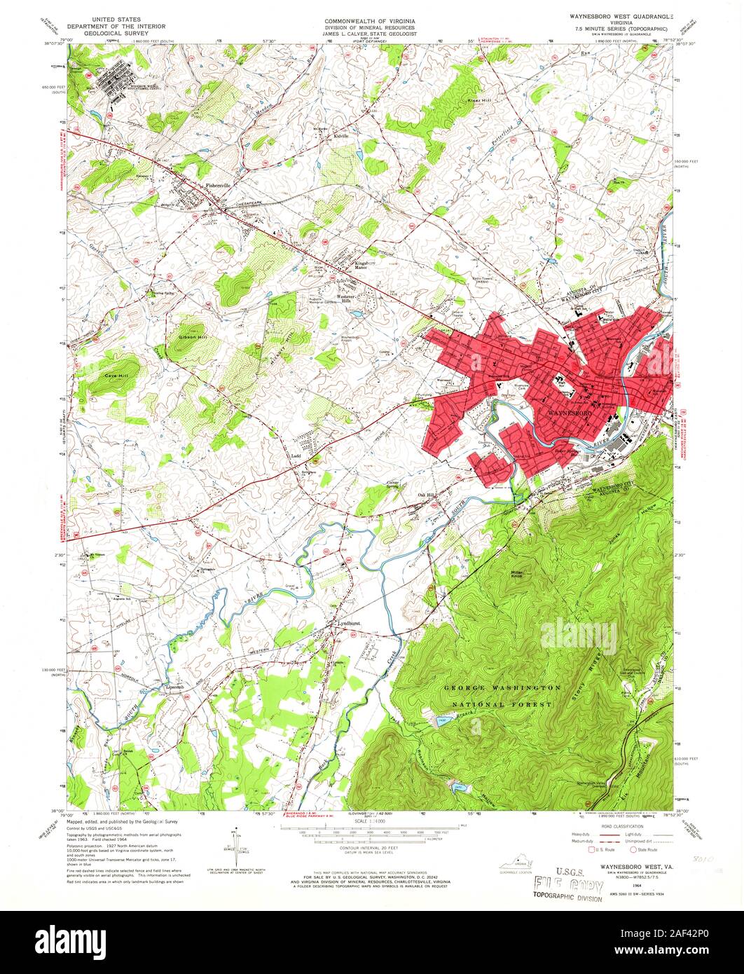 Waynesboro map Cut Out Stock Images & Pictures - Alamy