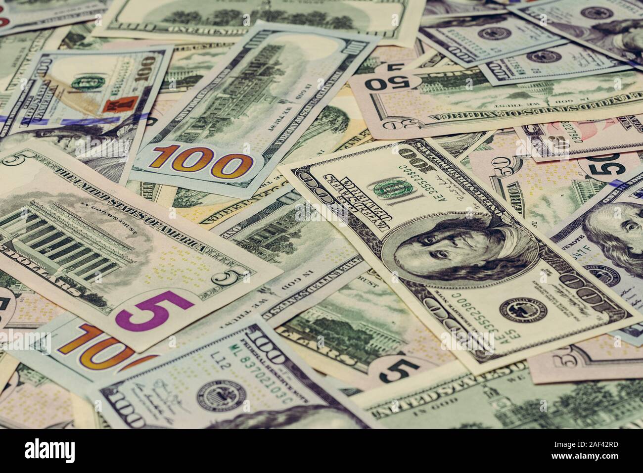 Multi-dollar dollar texture, the dominant currency in the world Stock ...