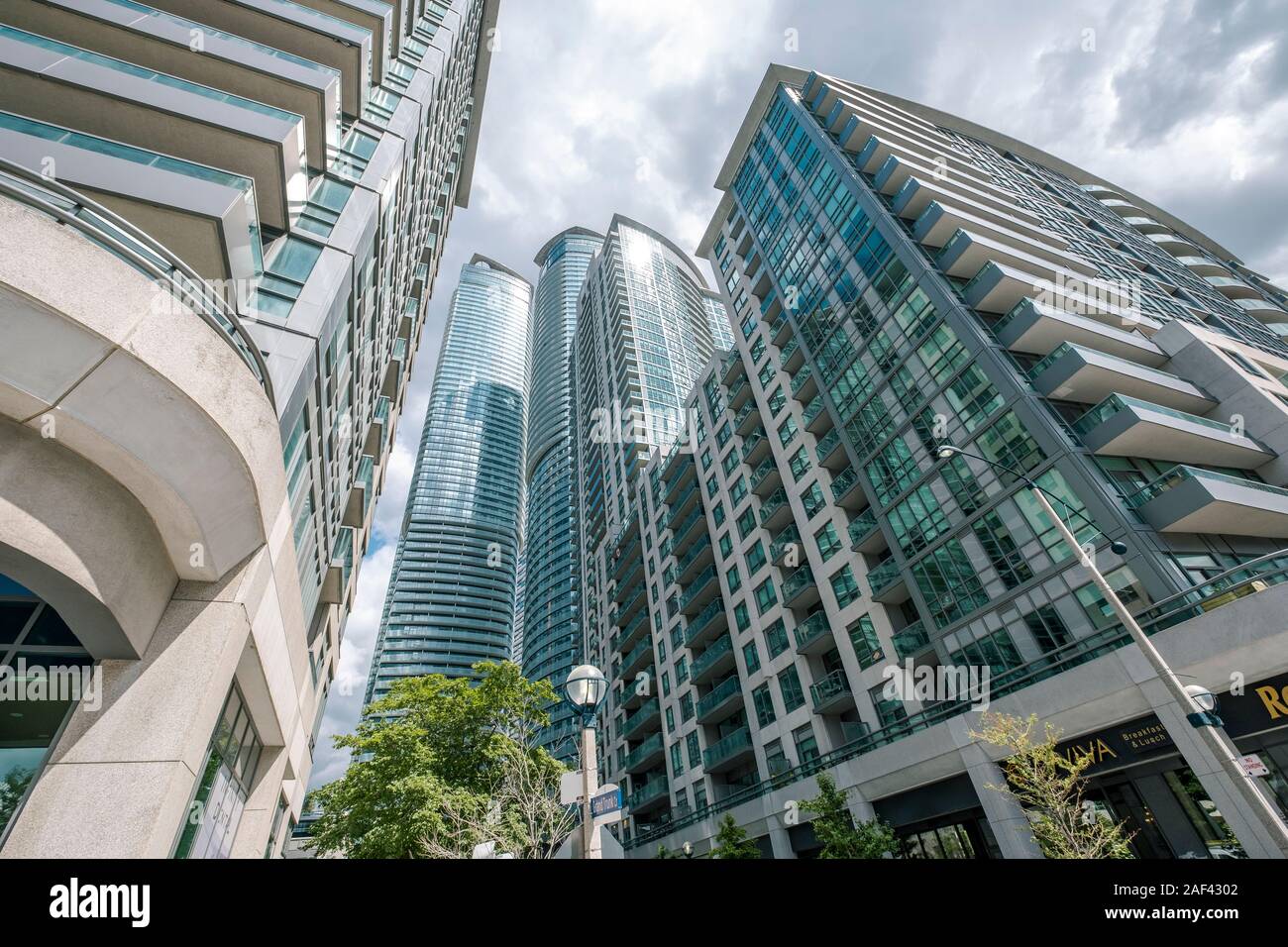City Street scene and buildings view, Toronto, Ontario, Canada Stock ...