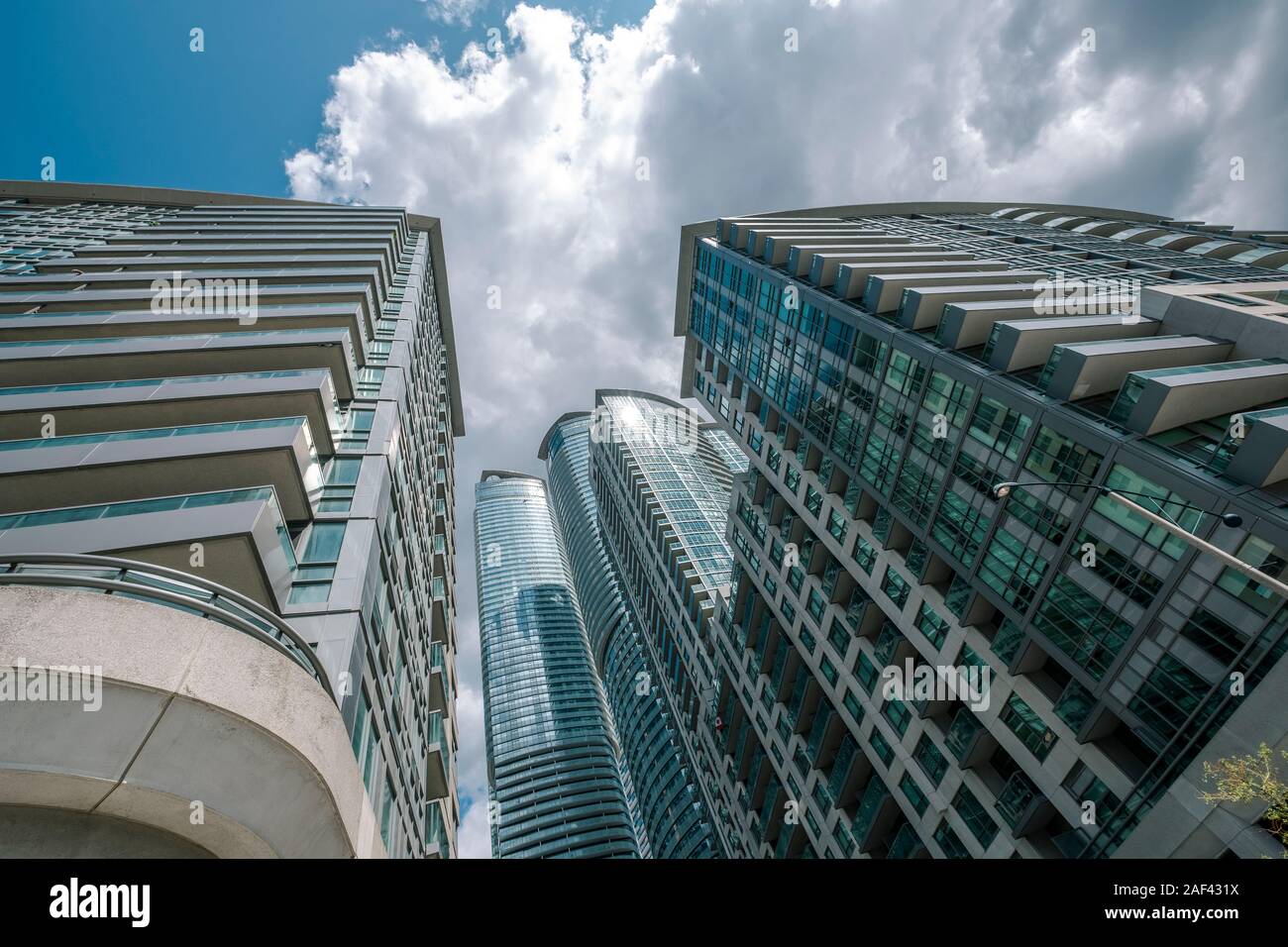 City Street scene and buildings view, Toronto, Ontario, Canada Stock ...