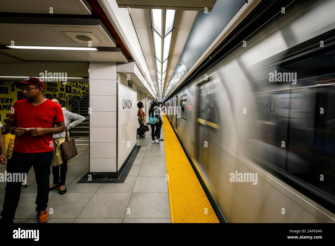 Inside toronto subway train hi-res stock photography and images - Alamy