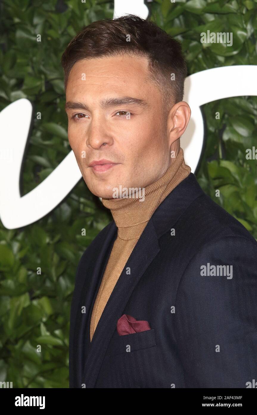 London, UK. Ed Westwick at the Fashion Awards 2019, at Royal Albert ...