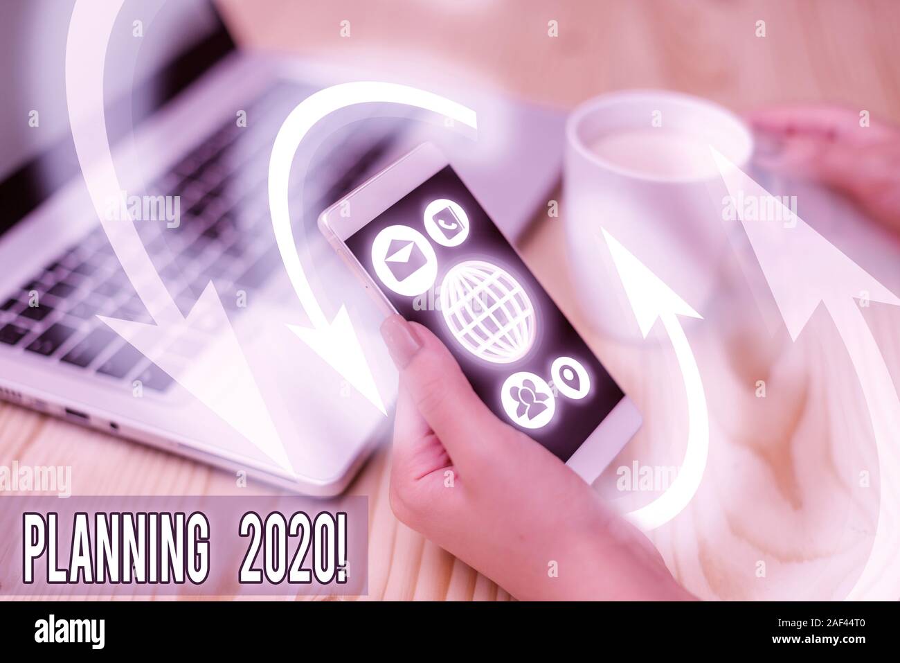 Conceptual hand writing showing Planning 2020. Concept meaning process ...
