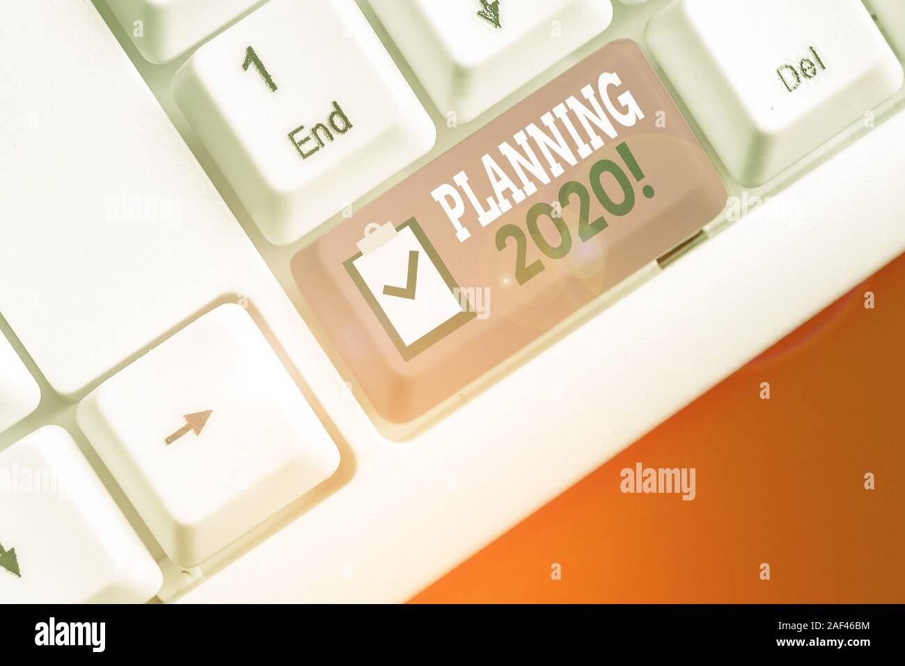 Handwriting text Planning 2020. Conceptual photo process of making ...