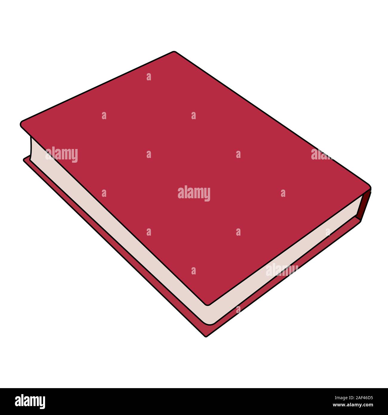 red book cartoon image. Isolated stock vector illustration Stock Vector ...