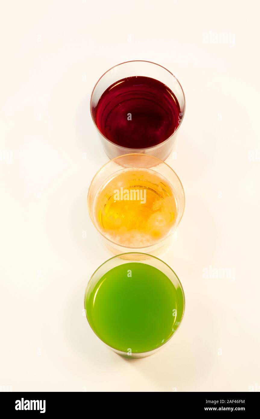 Drink traffic light Stock Photo - Alamy