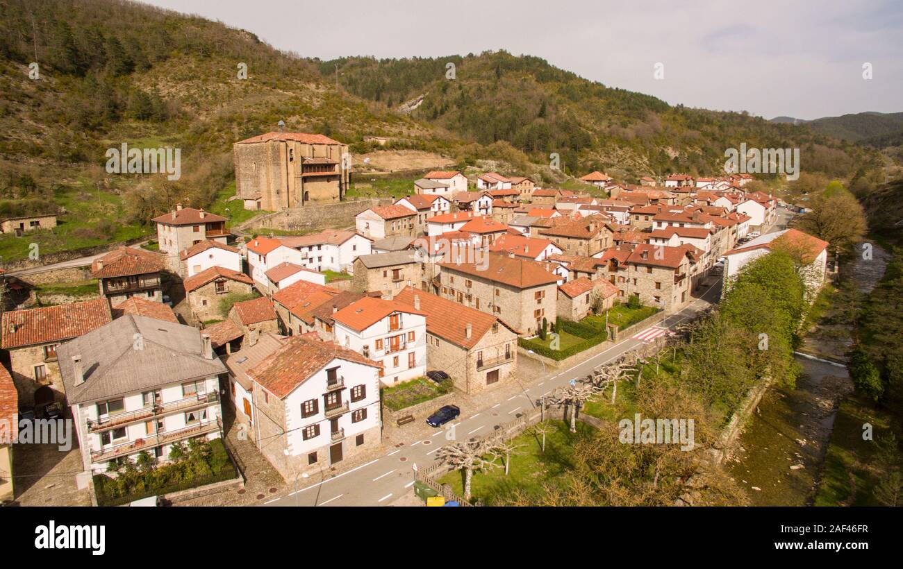 Garde village in Navarre province, Spain Stock Photo - Alamy