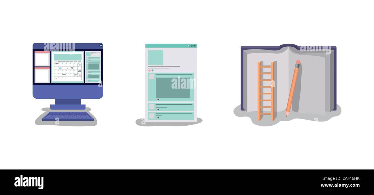 Ebook notebook and computer vector design Stock Vector Image & Art - Alamy Ebook notebook and computer vector design Stock Vector Image & Art - Alamy